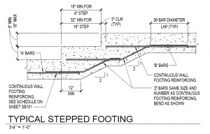 Step Footing example | A Turn of the Nut